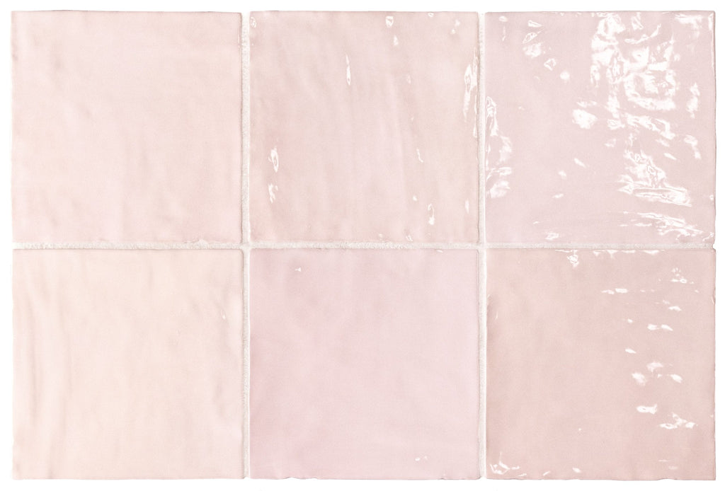 Monaco Zellige Rose Pink Square Glazed Ceramic – Terzetto Stone & Porcelain
